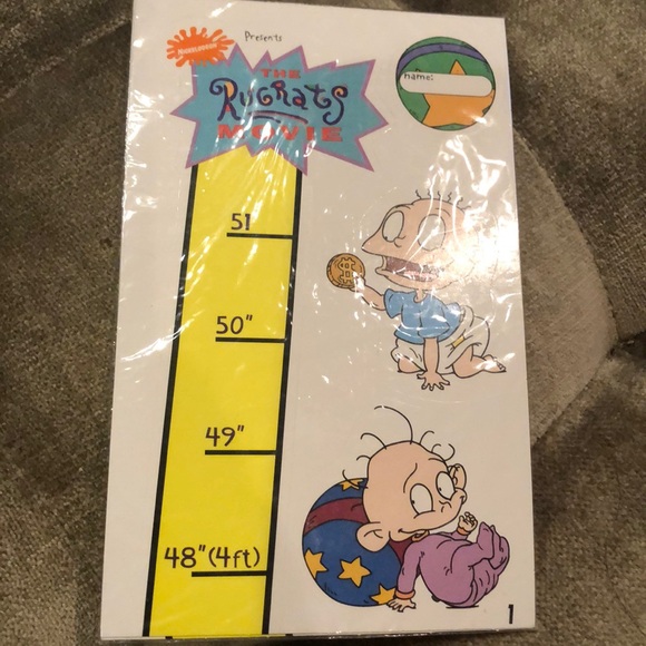 Nickelodeon | Other | Rare Rugrats The Movie Growth Chart | Poshmark